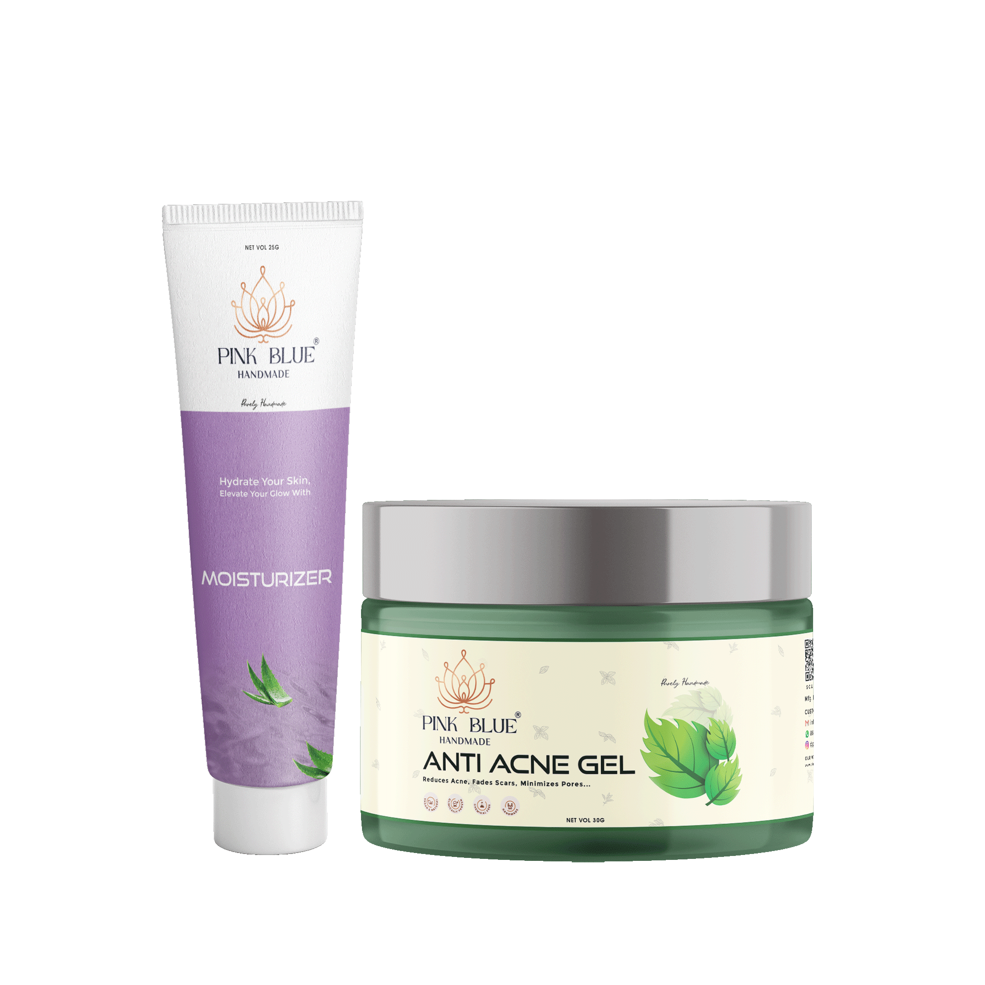 Anti Acne gel With Moisturizer – PINK AND BLUE COSMETICS
